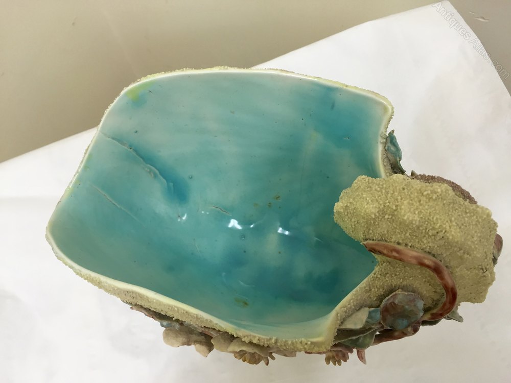 Antiques Atlas - Continental Majolica Conch Shell Circa 1875