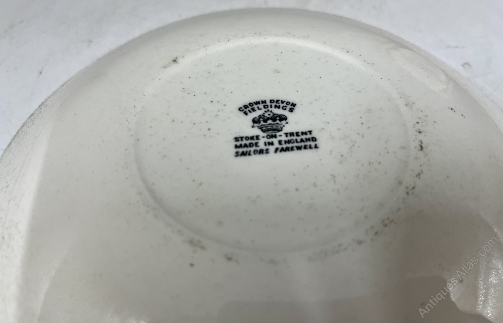 Antiques Atlas - Crown Devon Pottery Moustache Cup And Saucer C1917