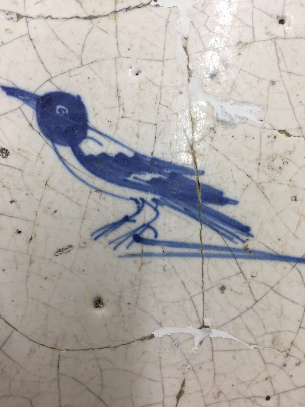 Antiques Atlas - Early Delft Tile Circa 1730