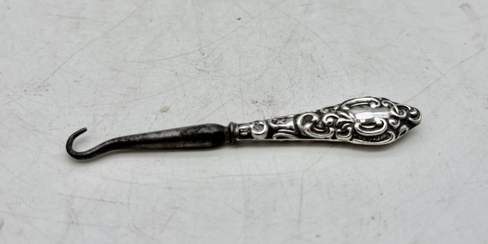 Antiques Atlas - Edward VII Chester Silver Glove Button Hook C.1905