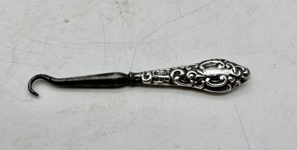Antiques Atlas - Edward VII Chester Silver Glove Button Hook C.1905