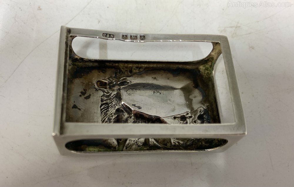 Antiques Atlas - Edwardian Silver Match Box Case Scottish Scenes
