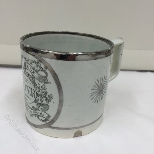 Antiques Atlas - Georgian Pearlware Porter Mug Circa 1810