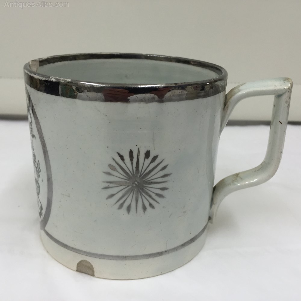 Antiques Atlas - Georgian Pearlware Porter Mug Circa 1810