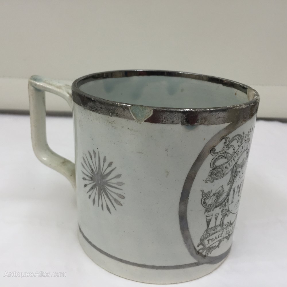 Antiques Atlas - Georgian Pearlware Porter Mug Circa 1810