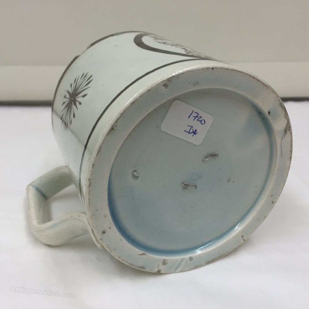 Antiques Atlas - Georgian Pearlware Porter Mug Circa 1810