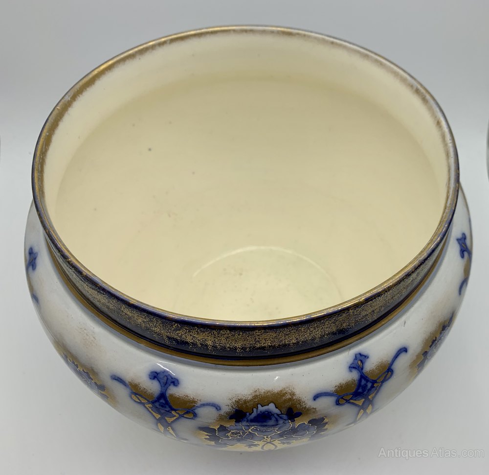 Antiques Atlas - Losol Ware Pottery Jardiniere Kensington Pattern