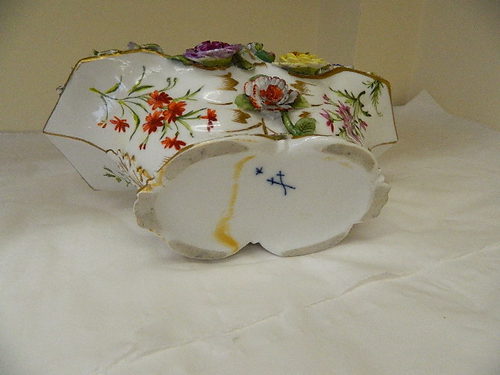 Antiques Atlas Meissen Floral Encrusted Basket