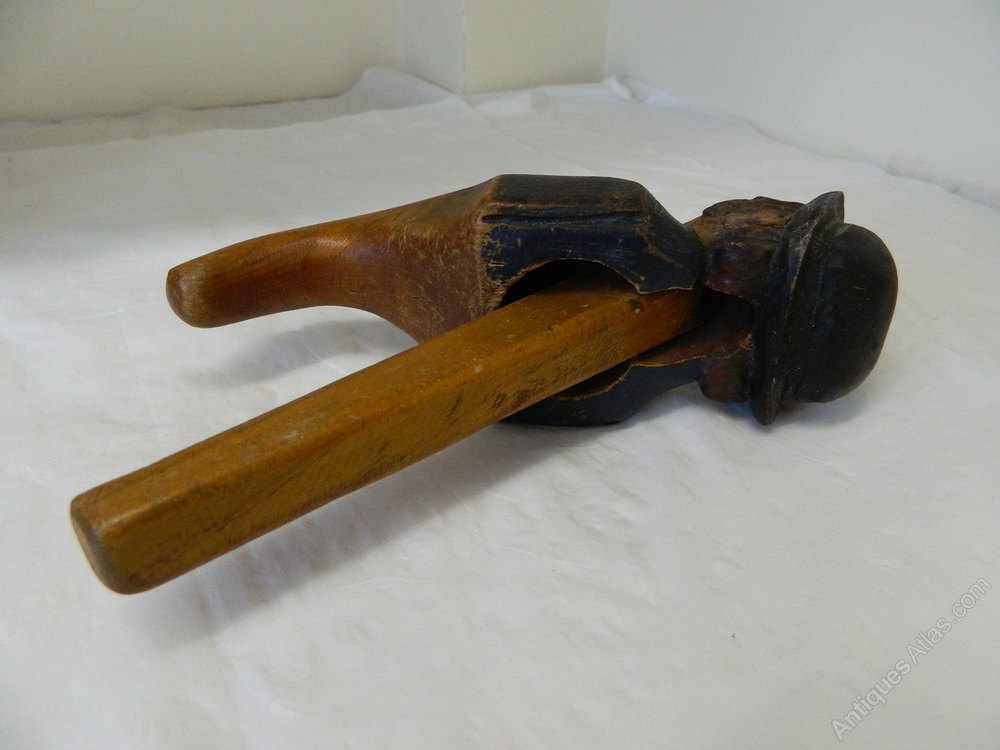 Antiques Atlas - Novelty Carved Wood Nut Crackers