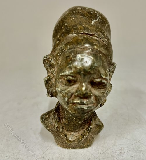 Antiques Atlas - Old Carved Stone Middle Eastern Bust A Grand Tour