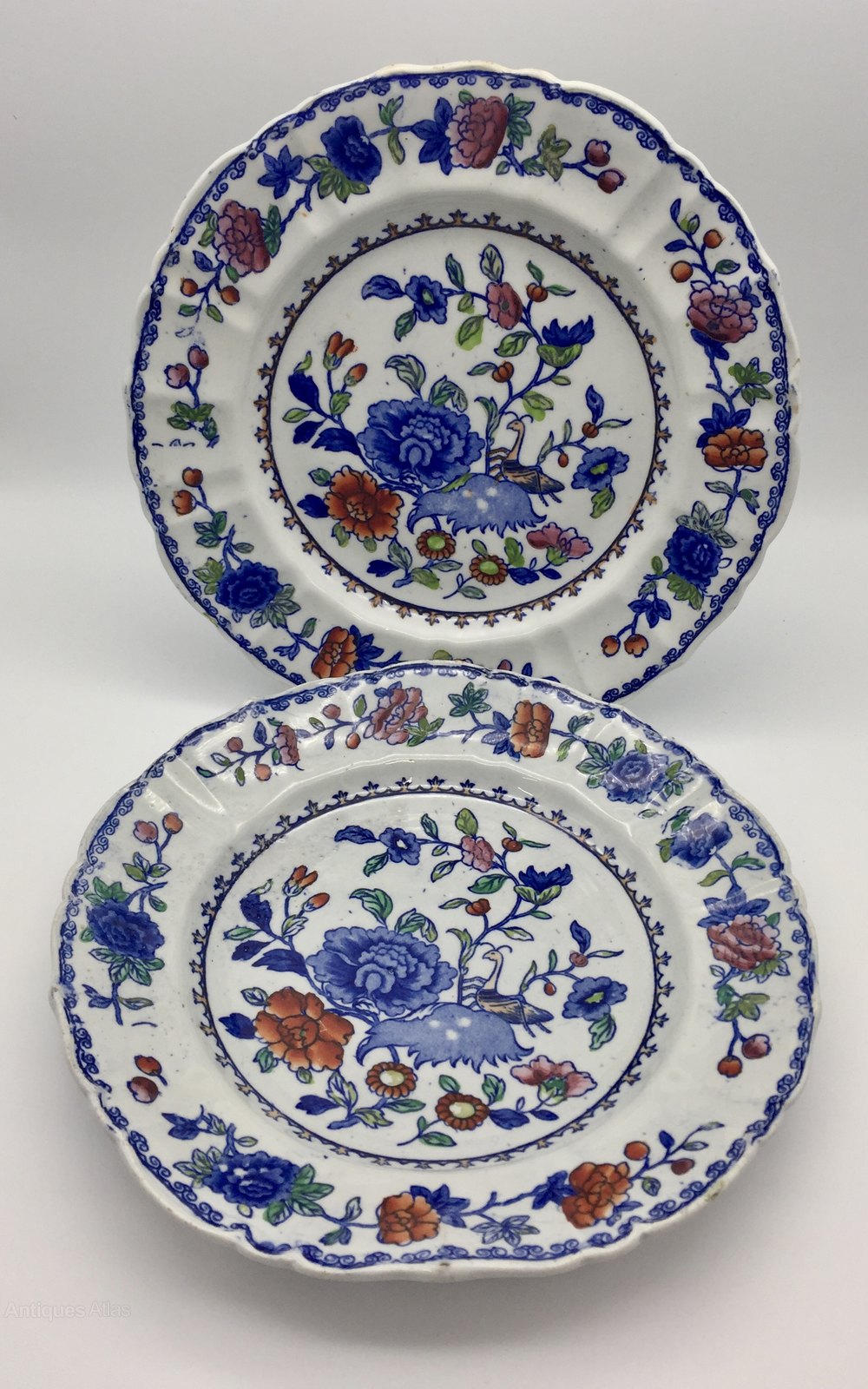 Antiques Atlas - Pr Antique Masons Ironstone Pottery Plates