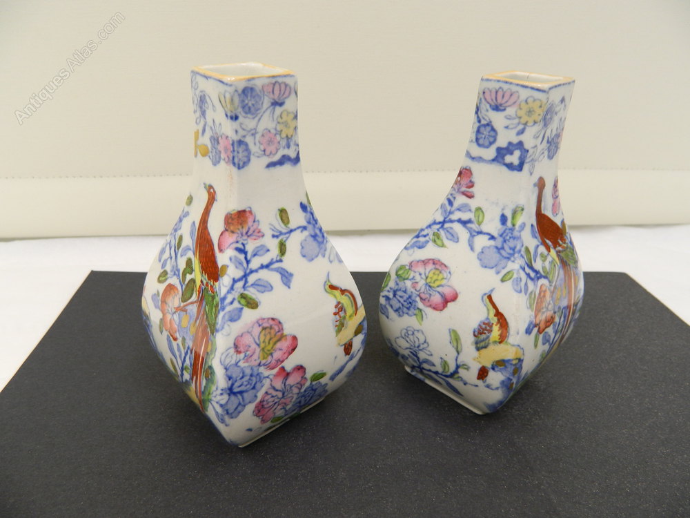 Antiques Atlas - Pr Masons Ironstone Vases Circa 1850