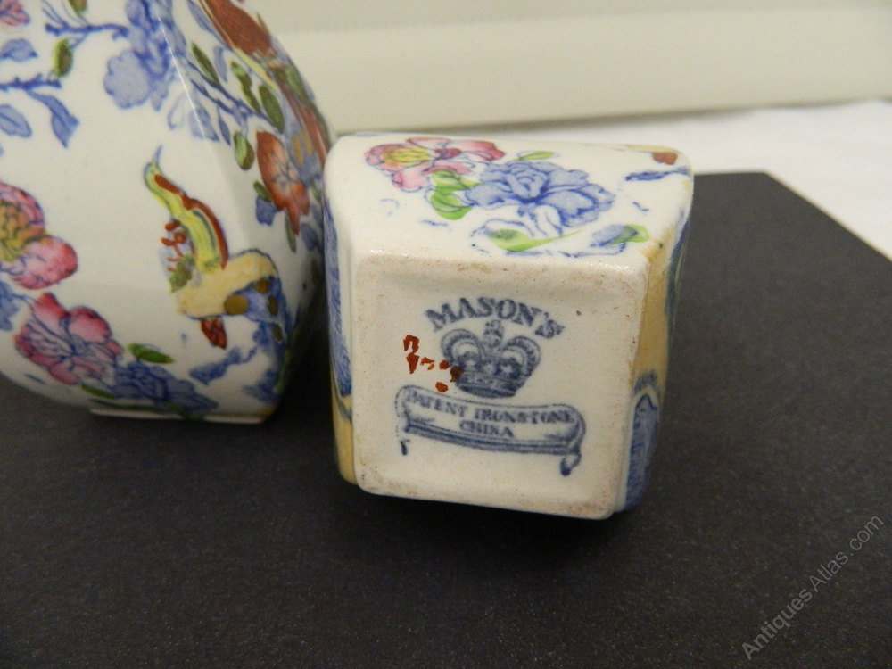 Antiques Atlas - Pr Masons Ironstone Vases Circa 1850