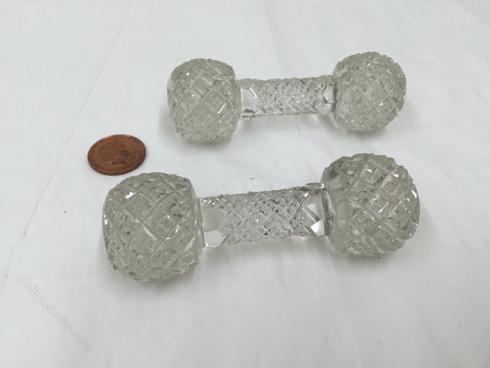 Antiques Atlas - Pr Victorian Cut Glass Knife Rests Circa 1870