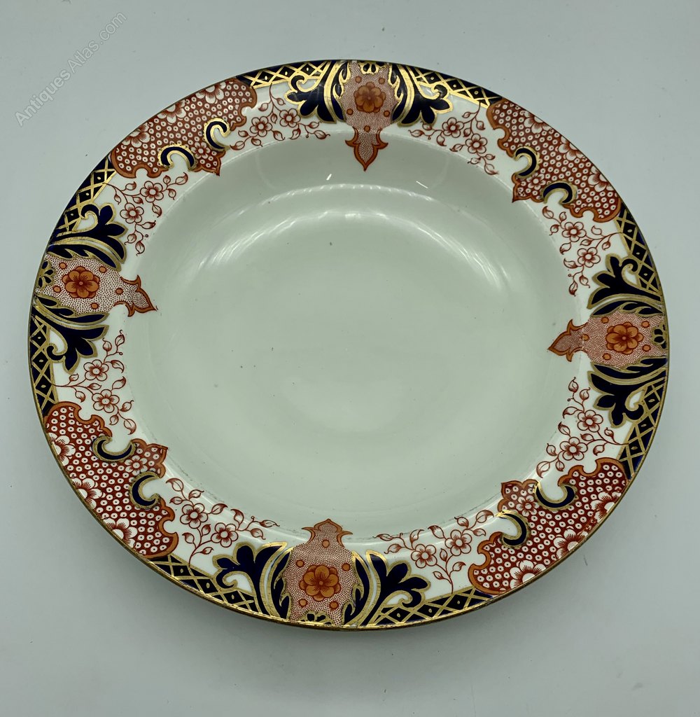 Antiques Atlas - Royal Crown Derby Porcelain Soup Bowl Circa 1886