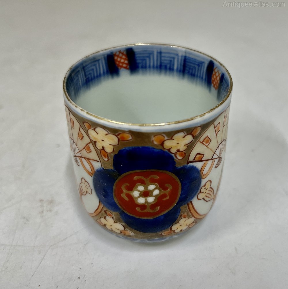 Antiques Atlas - Set 8 Oriental Imari Porcelain Sake Cups Circa1875