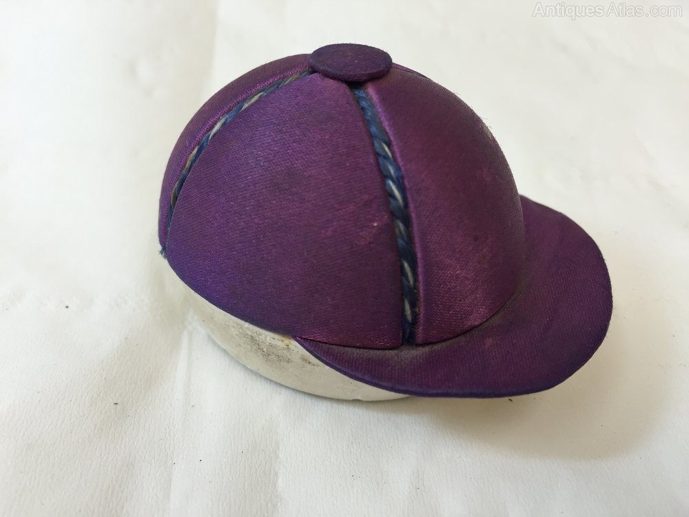 Antiques Atlas - Silk Jockey Hat Pin Cushion Circa 1900
