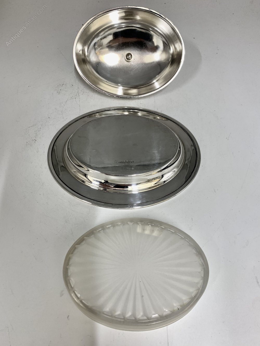 Antiques Atlas - Silver Plated Butter Dish And Cover Circa 1915