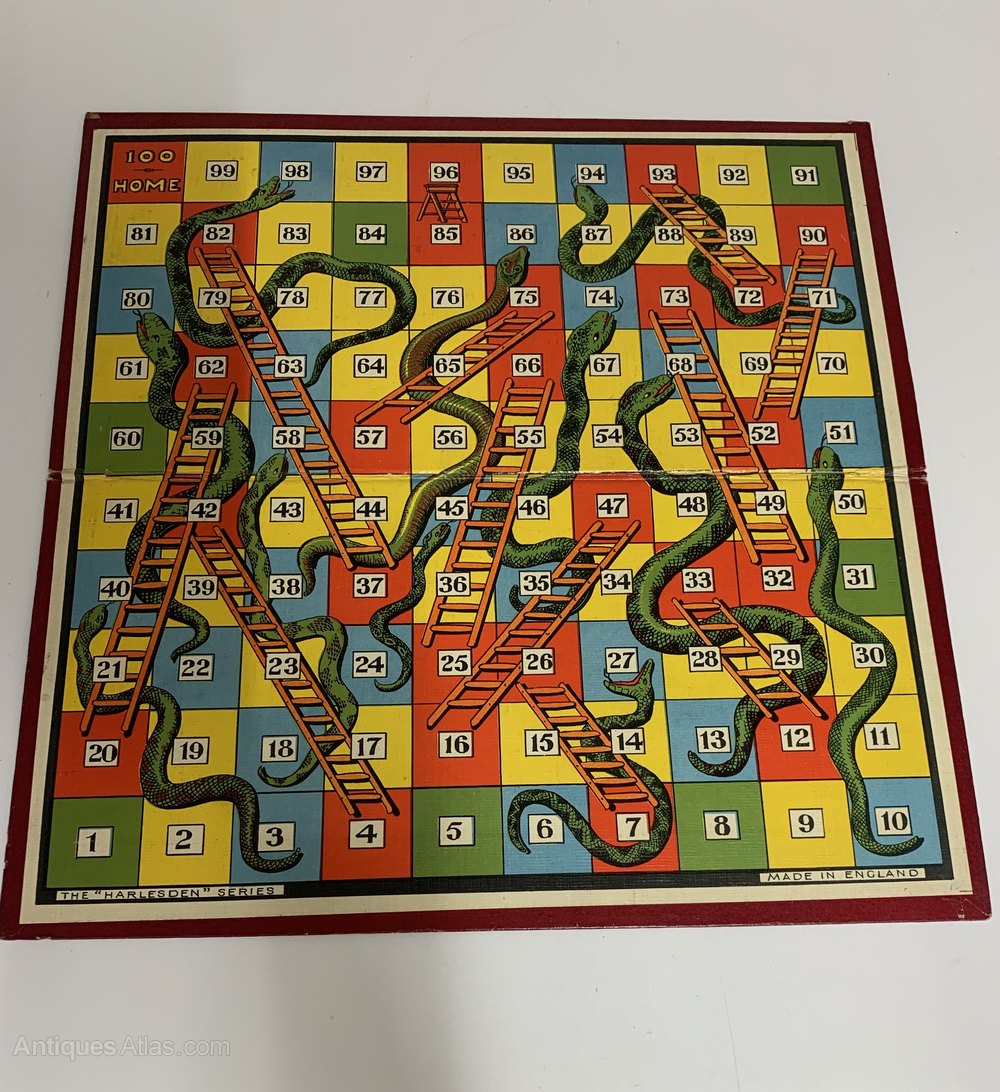 Antiques Atlas Snakes And Ladders Board Game Circa 1940 s