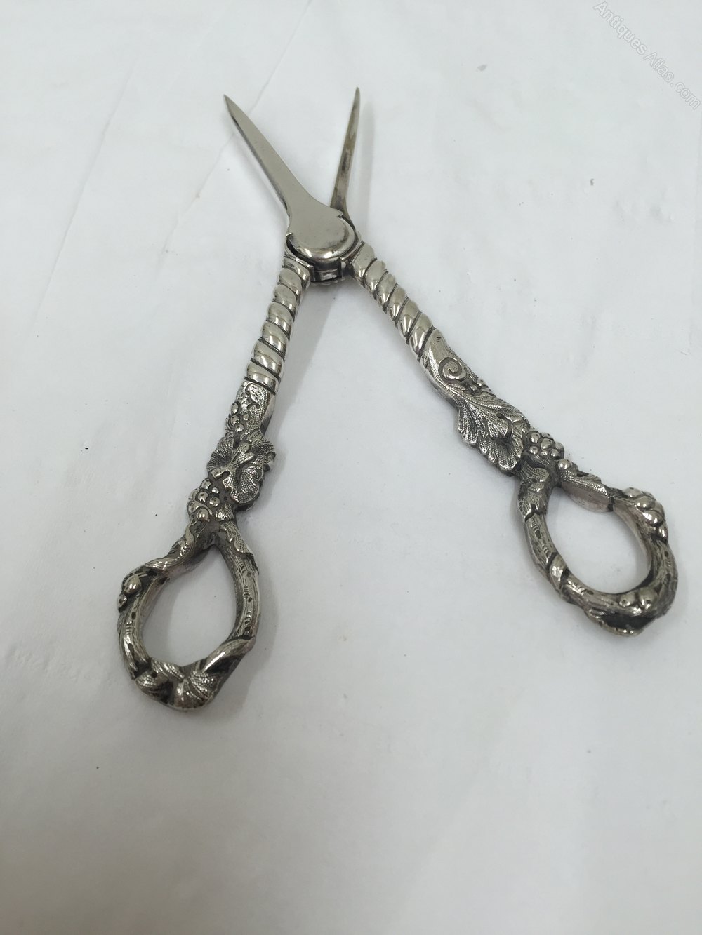 Antiques Atlas - Victorian Silver Plated Grape Scissors Circa 1850
