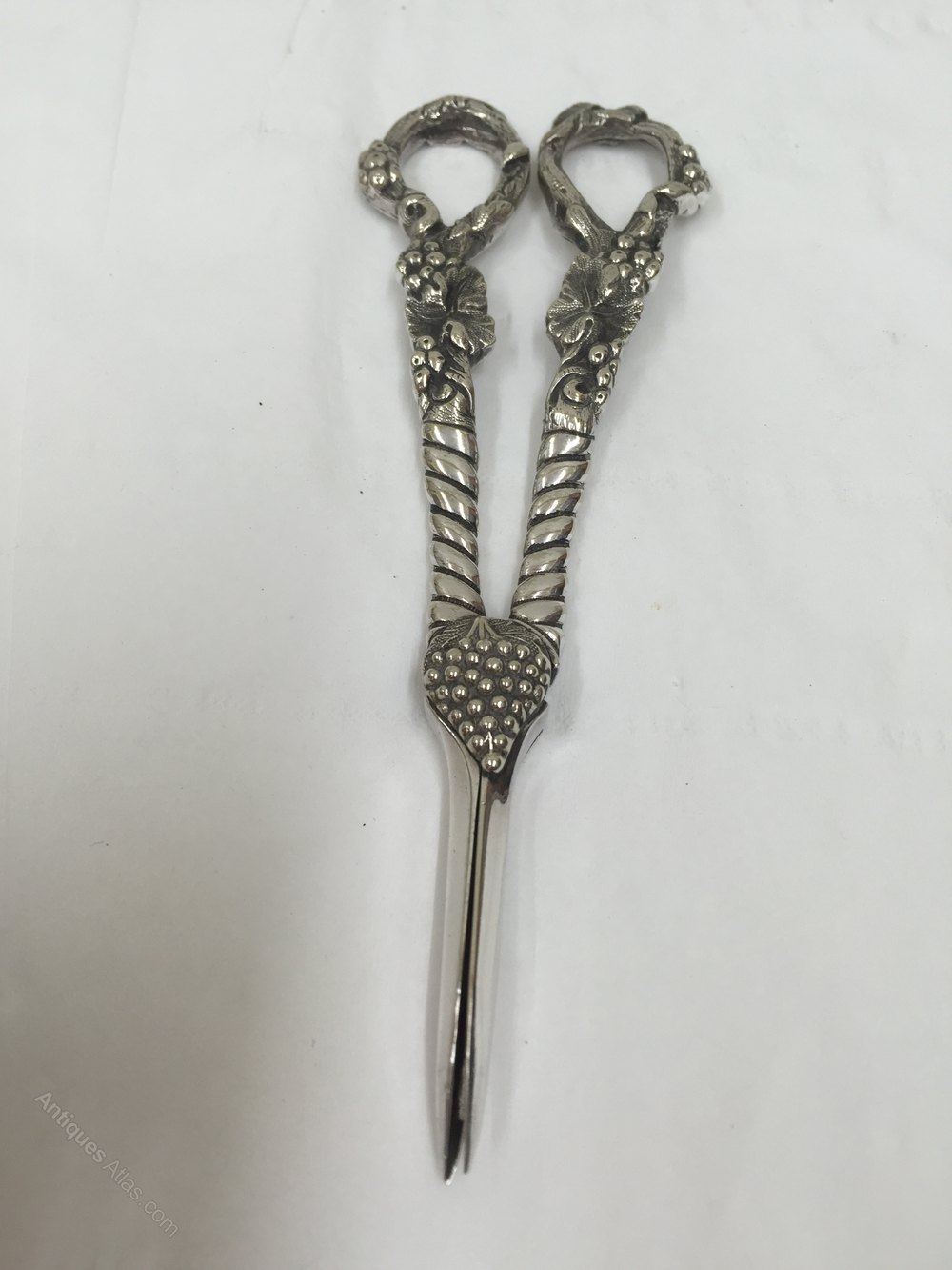 Antiques Atlas - Victorian Silver Plated Grape Scissors Circa 1850
