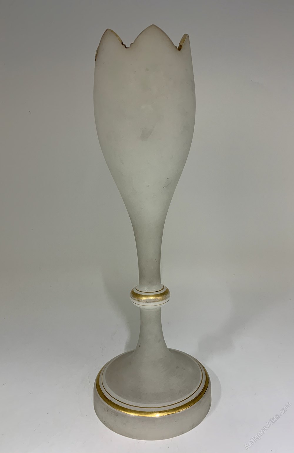 Antiques Atlas - Victorian Opaline Glass Tulip Vase Circa 1865