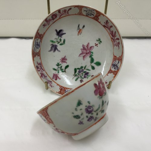 Antiques Atlas - Late 18 Th Century Tea Bowl & Saucer