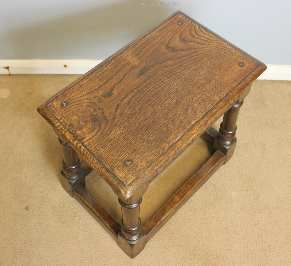Antique Oak Joint Stool as105a3367 - Antiques Atlas