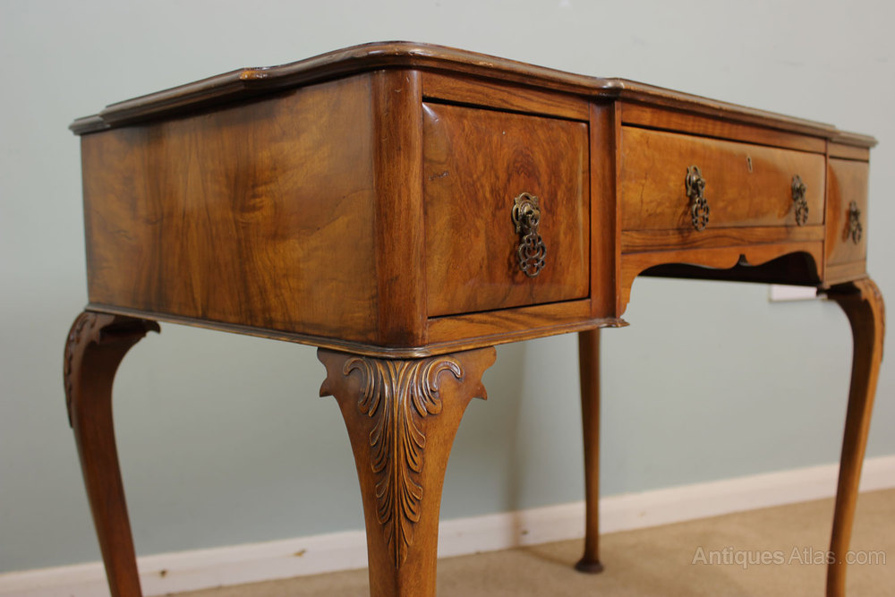 Antique Walnut Writing Desk / Table - Antiques Atlas