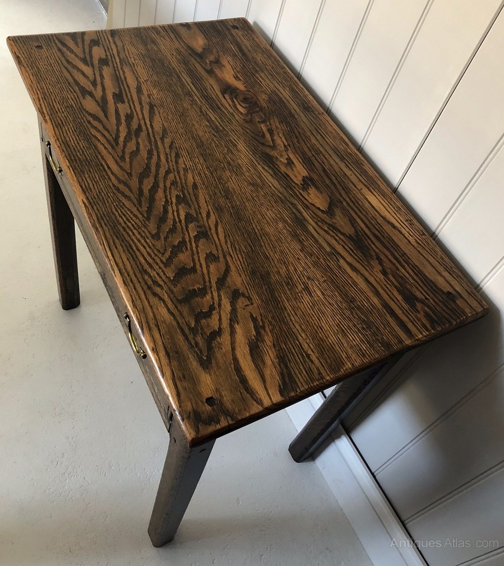 English Georgian Elm Side Table. Early C18th. as967a002 / elm stble ...