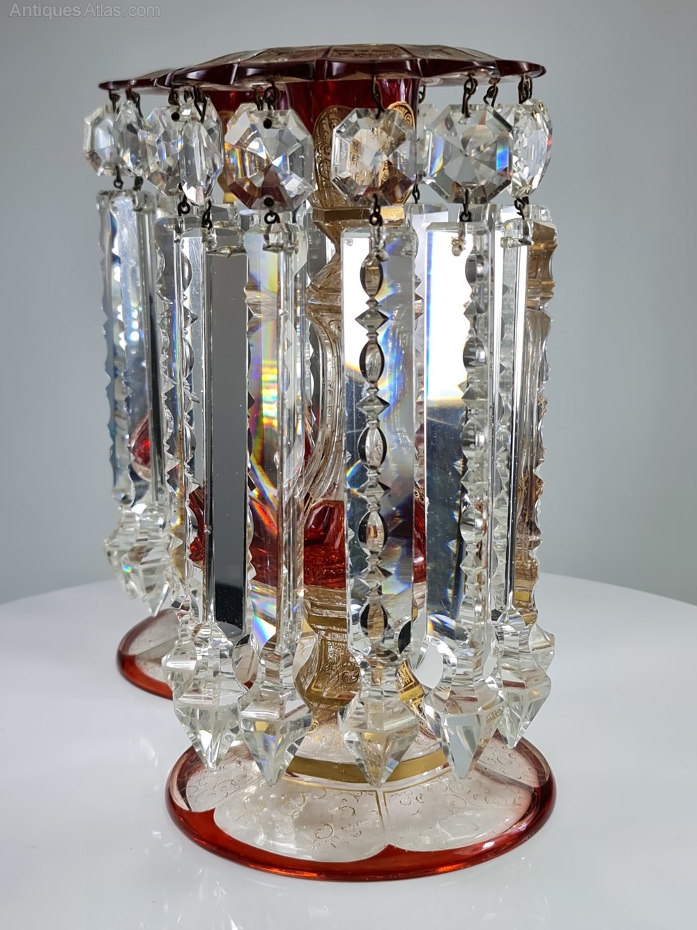 Antiques Atlas - Magnificent Pr Of Large 19thc Candle Lustres