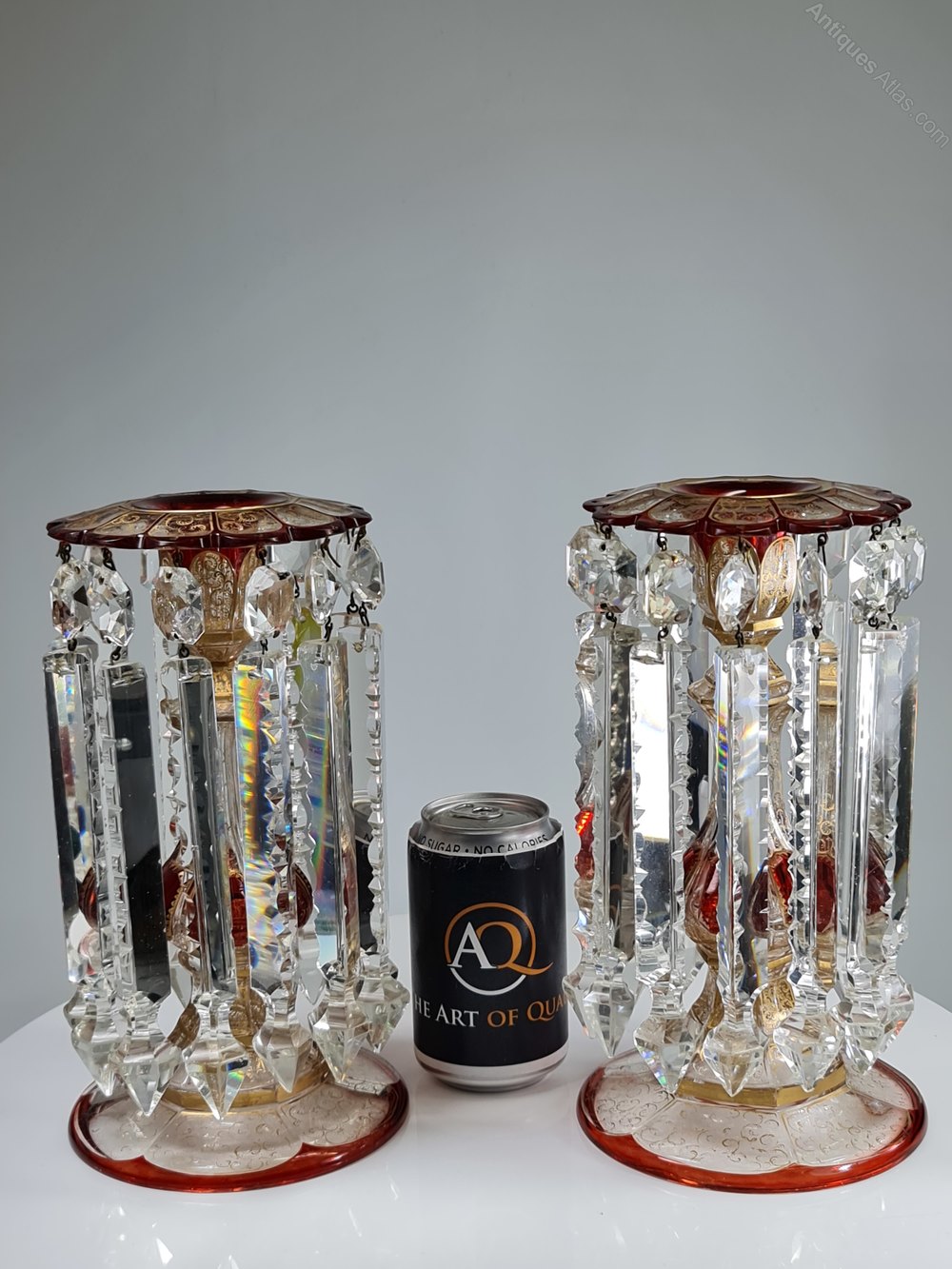 Antiques Atlas - Magnificent Pr Of Large 19thc Candle Lustres