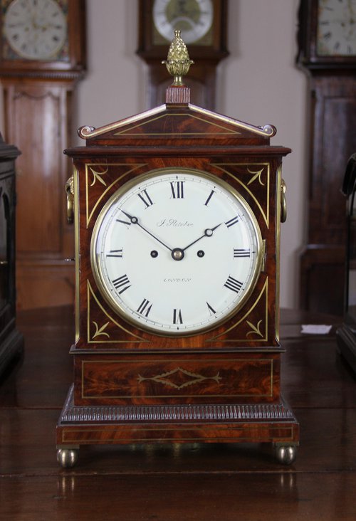 George 111 Mahogany Mantle Clock | Old Mantel Clocks For Sale