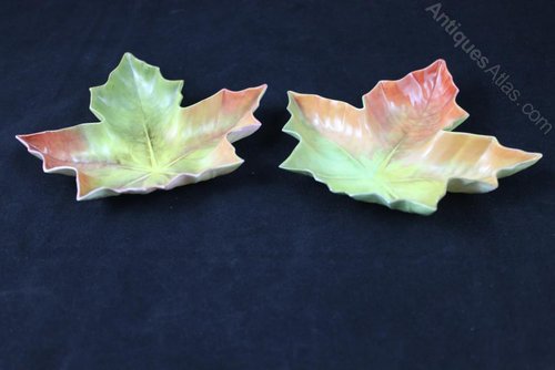 Antiques Atlas - Royal Worcester Autumn Leaf Dishes