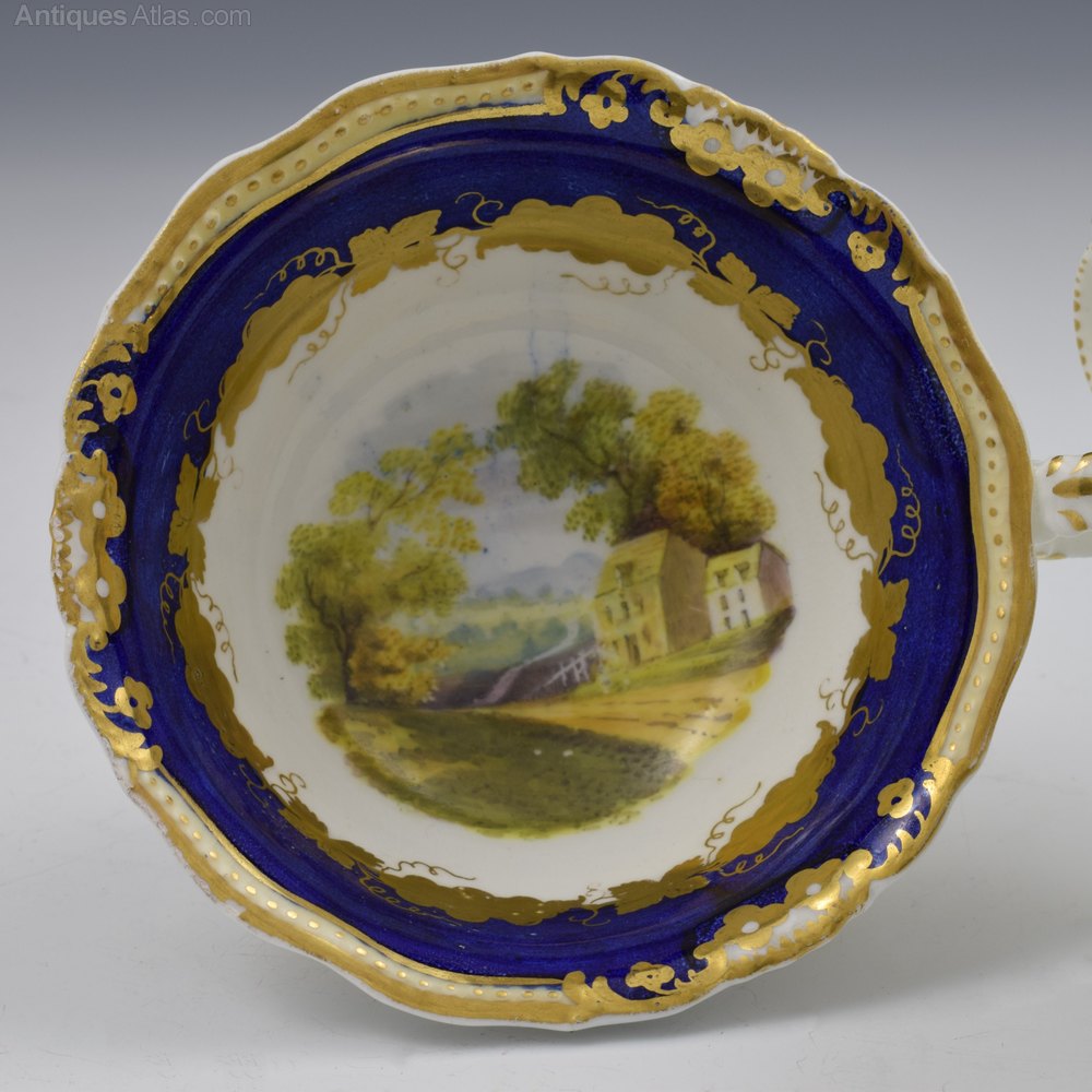 Antiques Atlas - Grainger Worcester Porcelain Landscape Trio