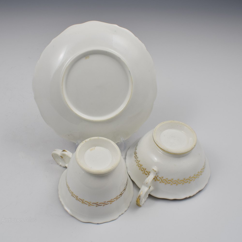 Antiques Atlas - Grainger Worcester Porcelain Landscape Trio