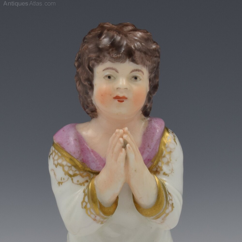 Antiques Atlas - Minton Porcelain Figure "Night" Praying Child