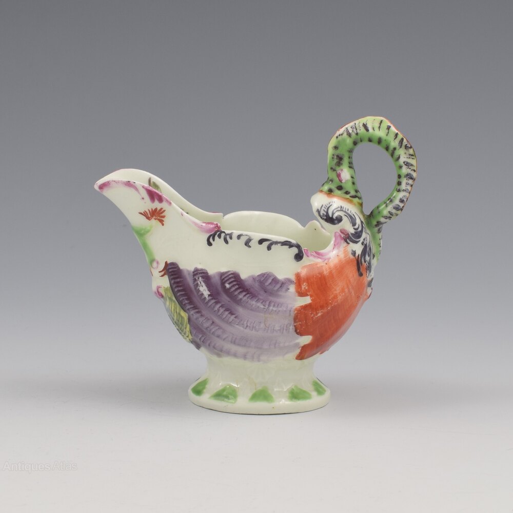 Antiques Atlas - Rare Worcester Porcelain Dolphin Ewer Cream Boat ...