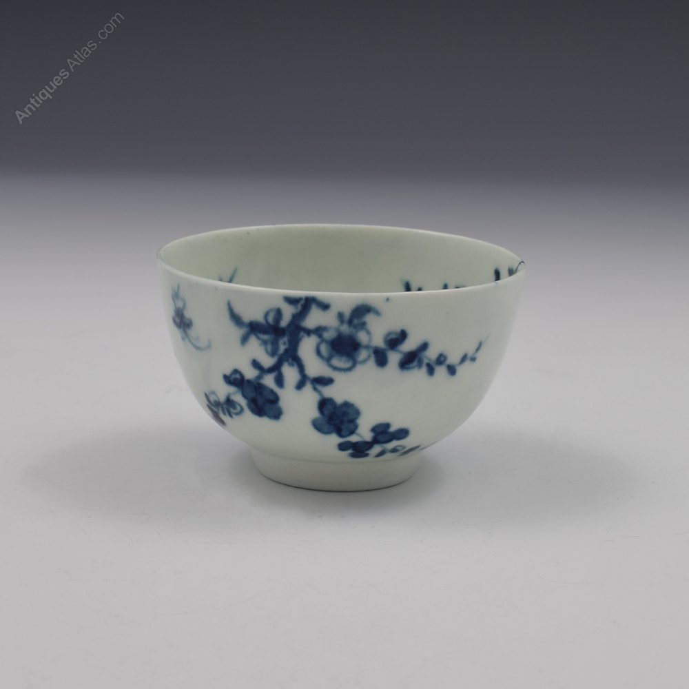 Antiques Atlas - Worcester Prunus Root Tea Bowl & Saucer C.1760 ...