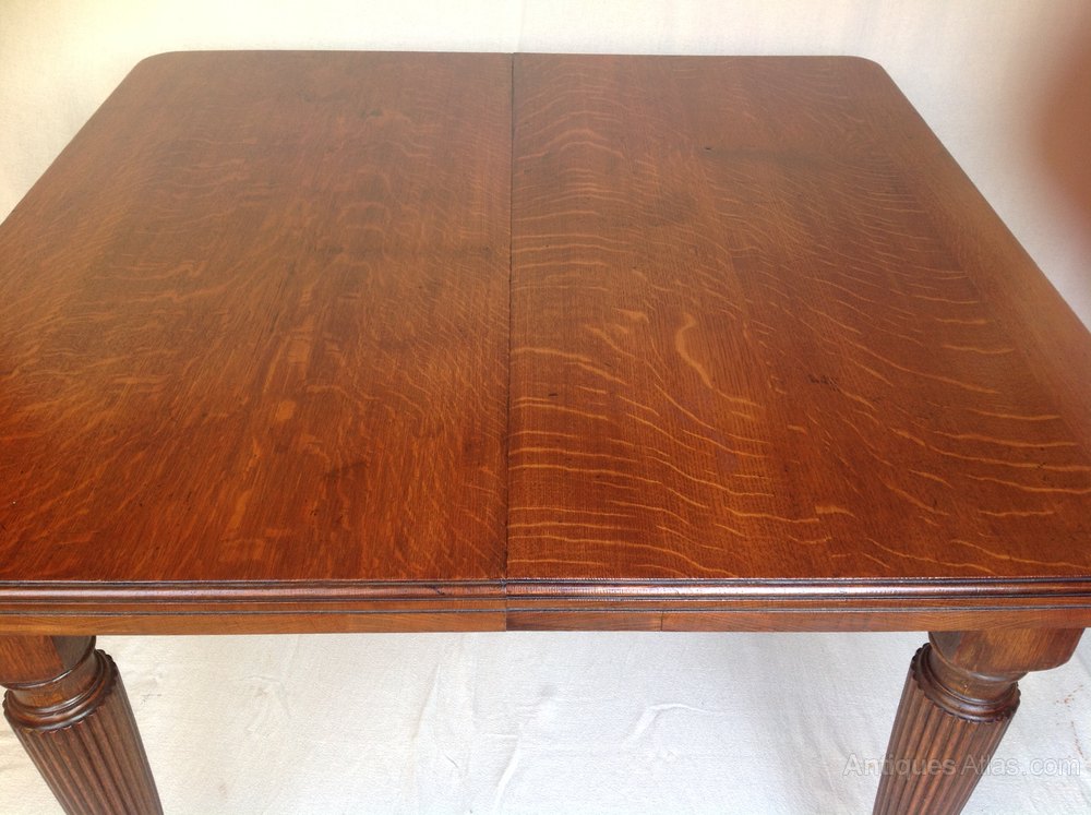 Antique 19th C Victorian Oak Extendable Table - Antiques Atlas