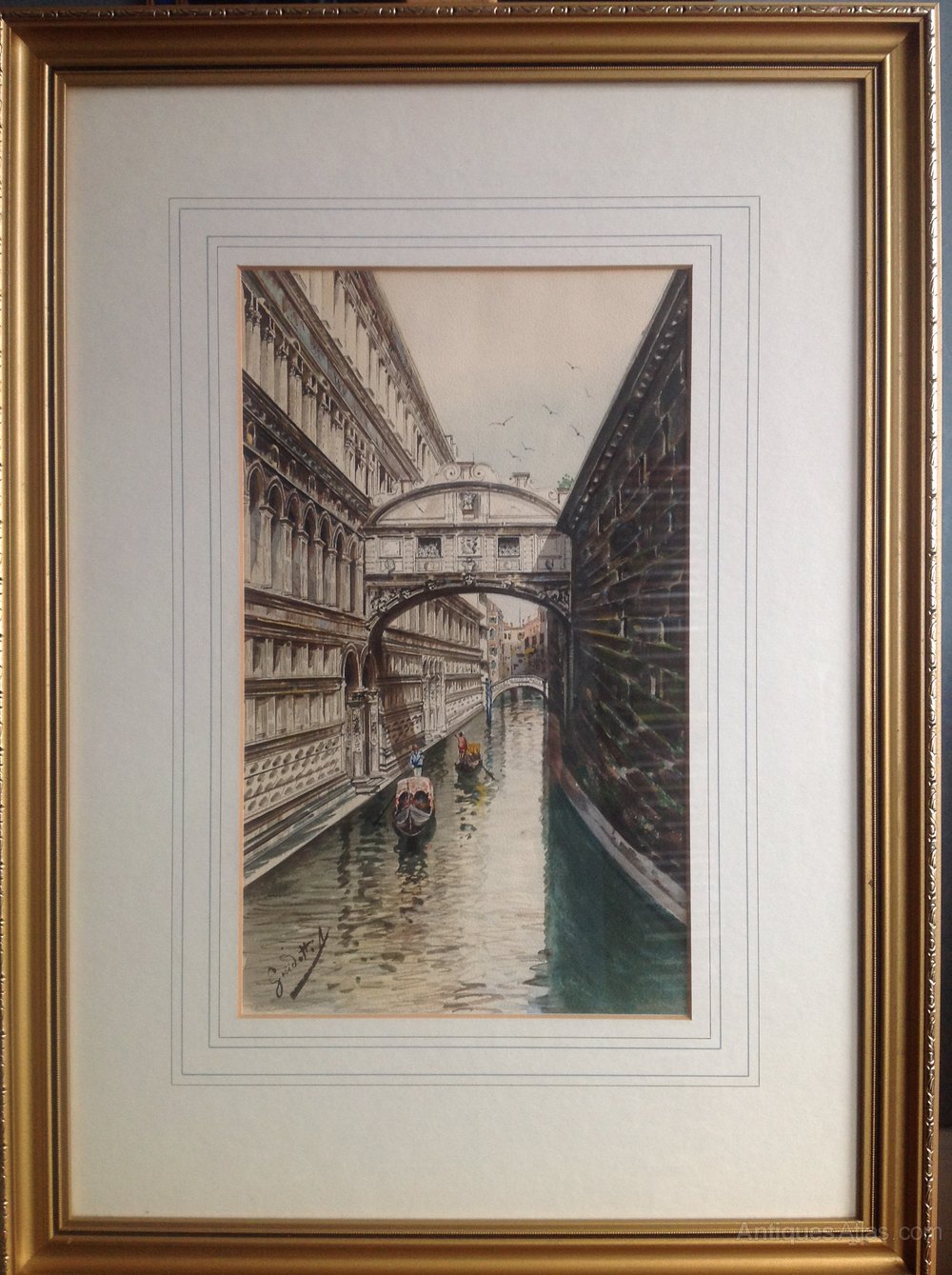 Antiques Atlas - Antonio Guidotti (1881-1958) The Bridge Of Sighs