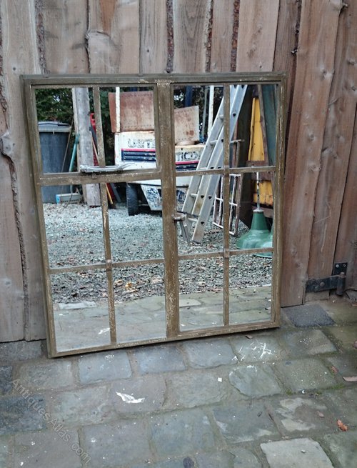 Antiques Atlas - Industrial Metal Window Mirror