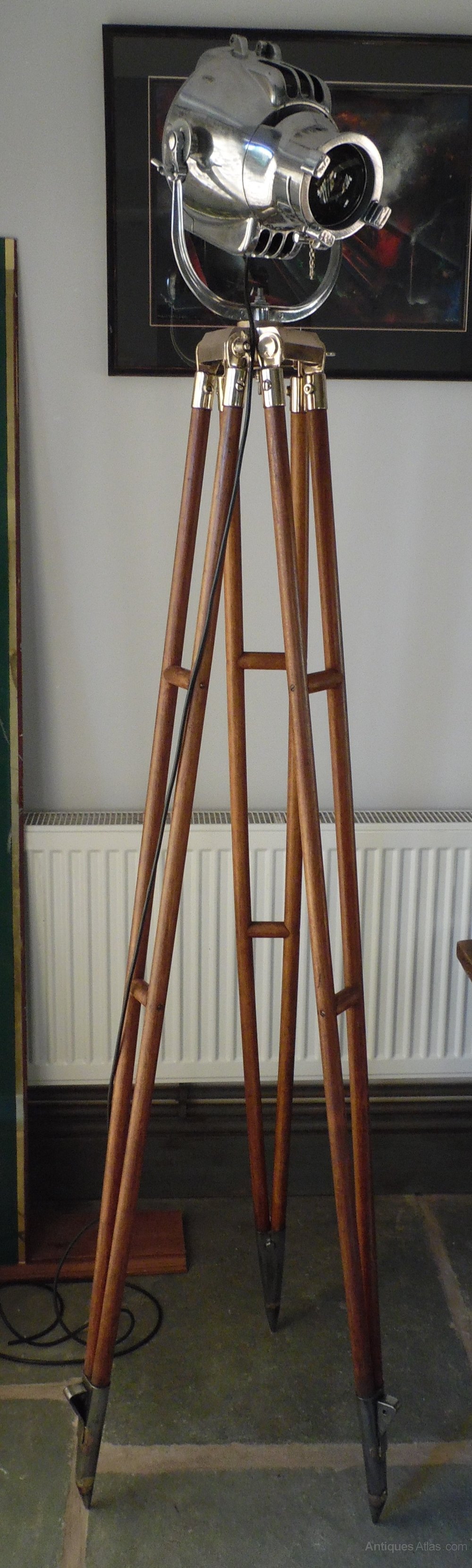 Antiques Atlas - Strand Patt 23 Theatre Light On Tripod