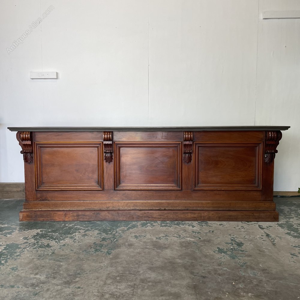 Victorian Mahogany Haberdashery Shop Counter - Antiques Atlas