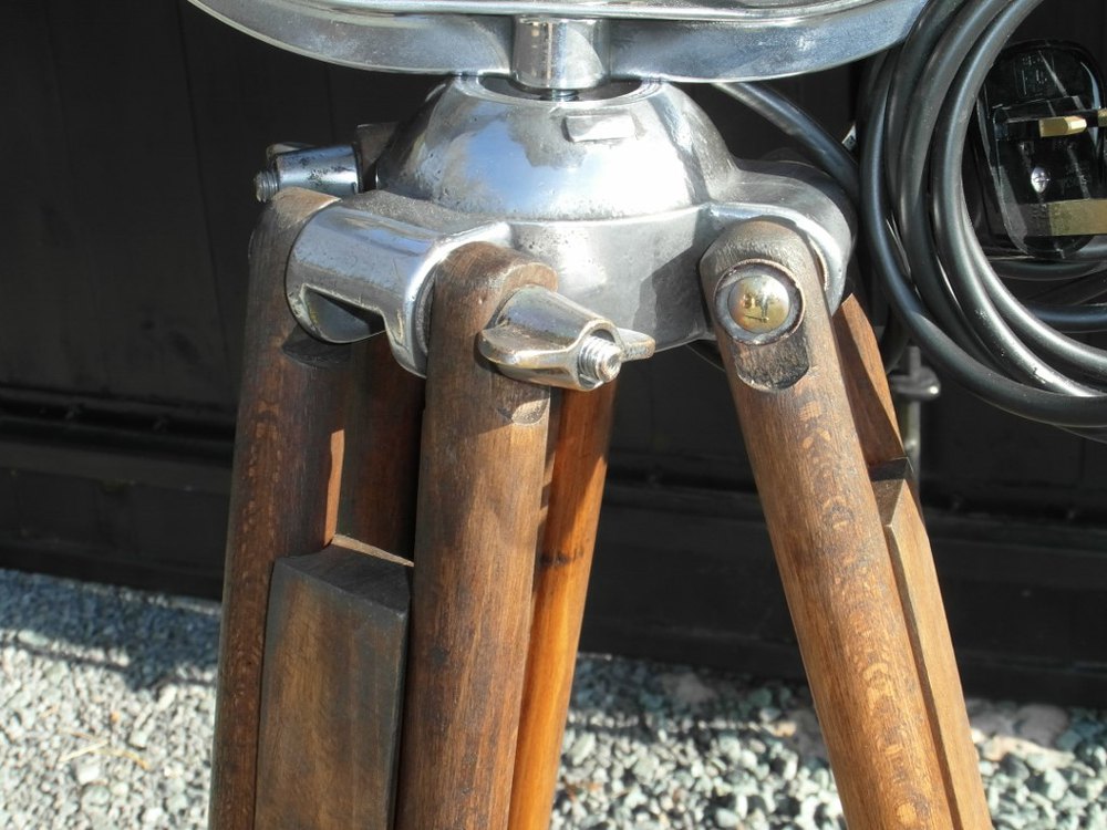 Antiques Atlas - Vintage Strand Patt 23 Theatre Light On Tripod