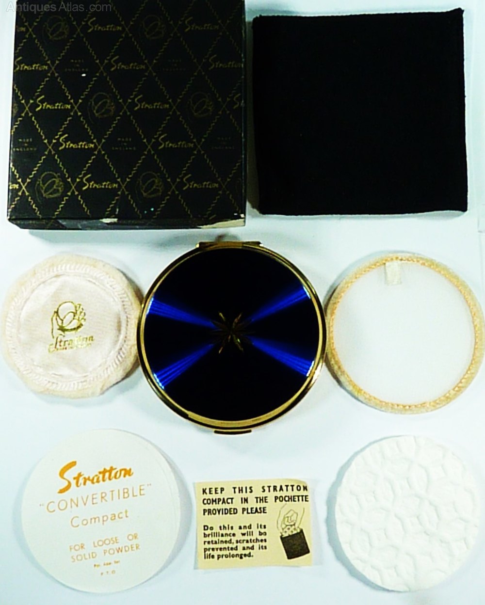 Antiques Atlas - 1950s Makeup Compact Unused Stratton