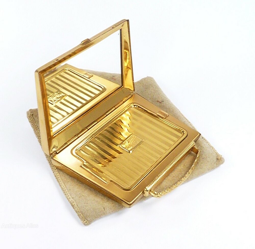 Antiques Atlas - 1950s Mascot Handbag Shaped Compact Mirror