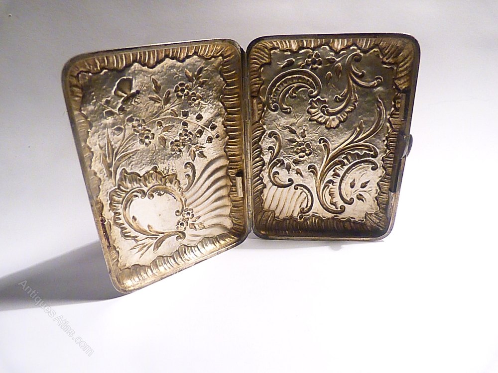 Antiques Atlas - Antique Silver Gifts ART NOUVEAU Cigarette Case