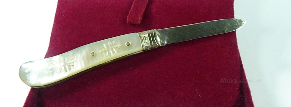 Antiques Atlas - Antique Sterling Fruit Knife 1890 as395a2053