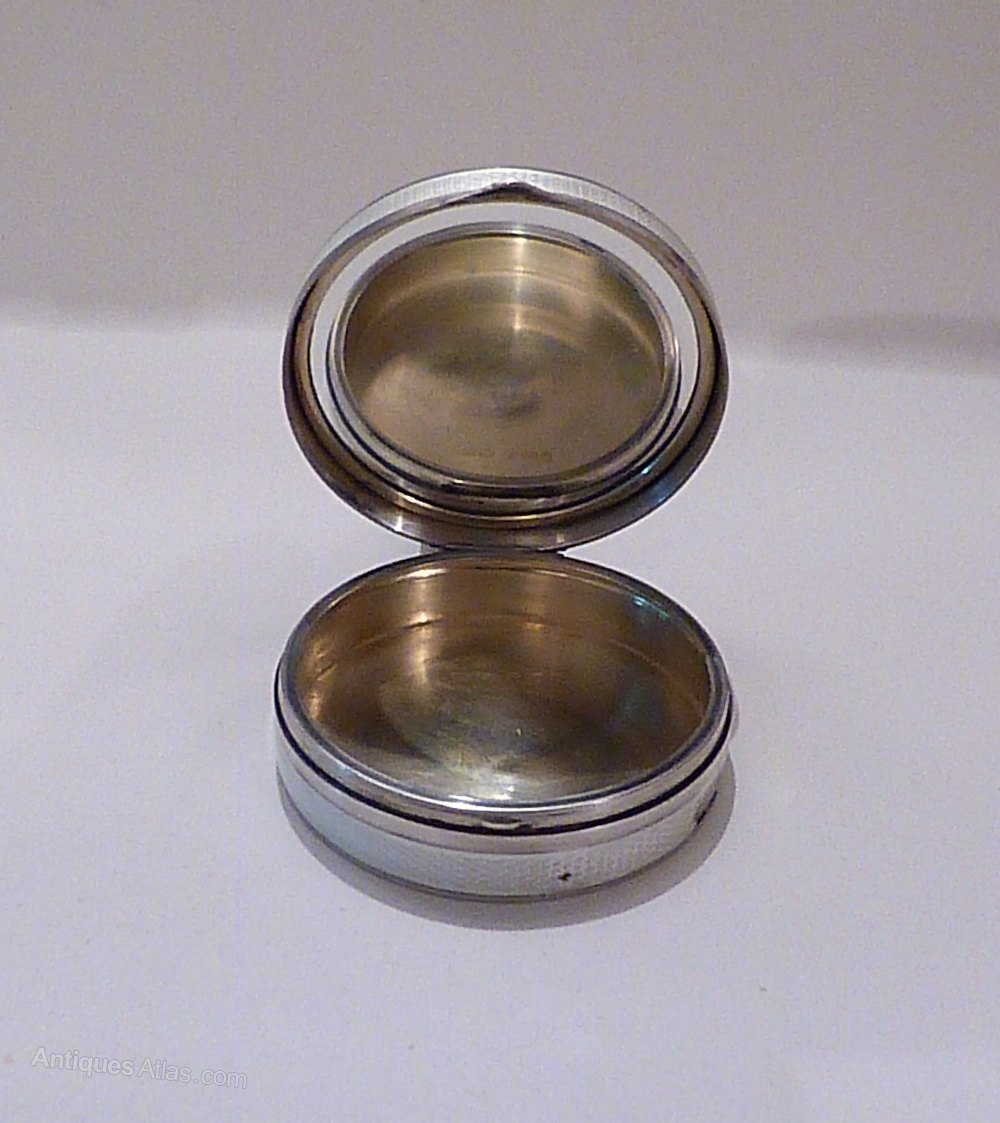 Antiques Atlas - Antique Sterling Silver Guilloche Compact